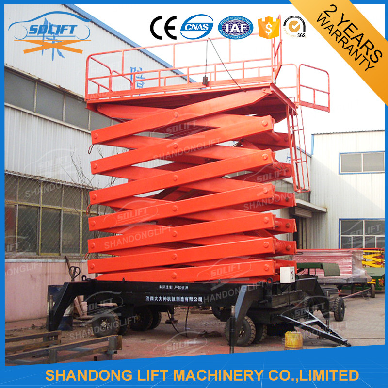Hydraulic Mobile Platform Lift with 500kg Loading Capacity 12m Lifting ...